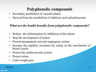 Encapsulation of natural polyphenolic compounds | PPT | Free Download