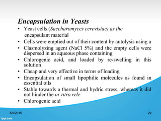 Encapsulation of natural polyphenolic compounds | PPT
