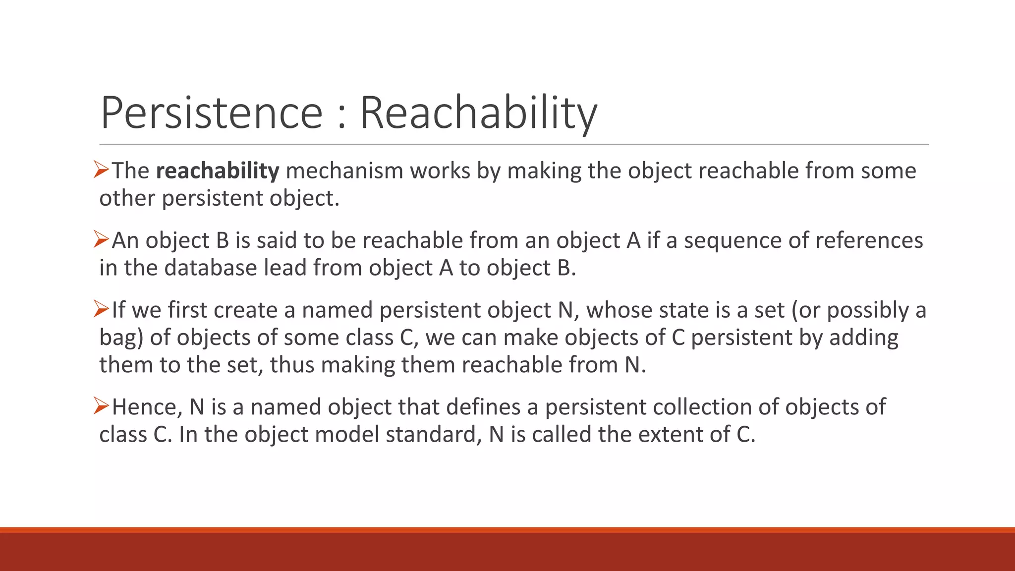 Encapsulation of operations, methods & persistence | PPTX