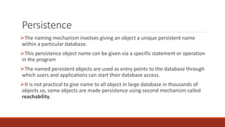 Encapsulation of operations, methods & persistence | PPTX