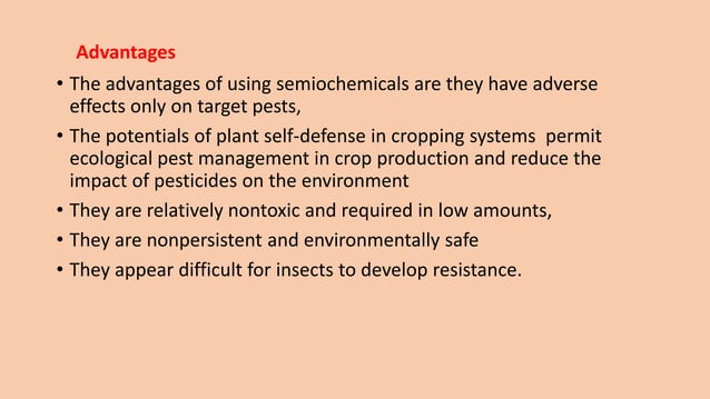 Encapsulation of semiochemicals | PPT