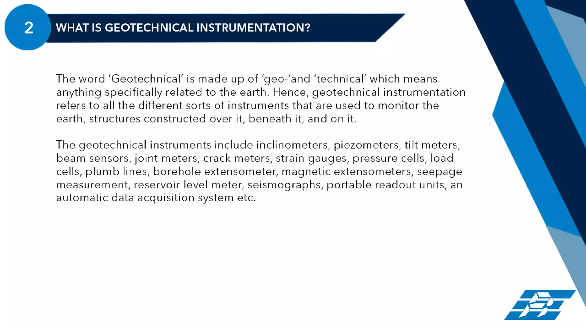 Geotechnical Instrumentation And Monitoring Services And Types Ppt