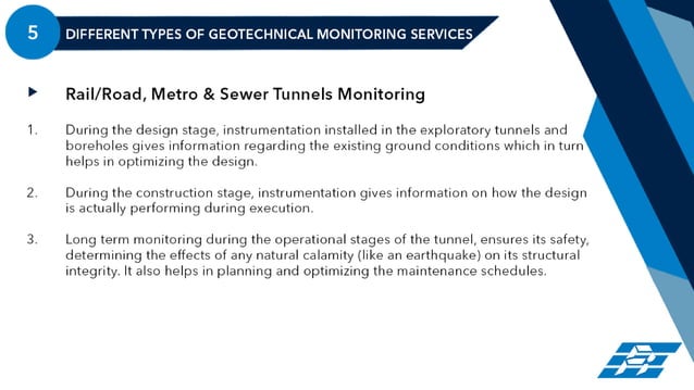 Geotechnical Instrumentation & Monitoring: Services & Types | PPT