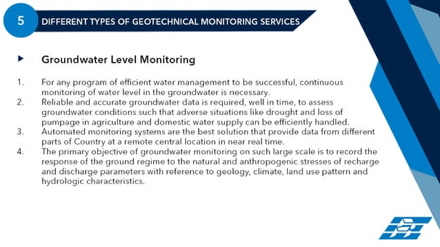 Geotechnical Instrumentation & Monitoring: Services & Types | PPT
