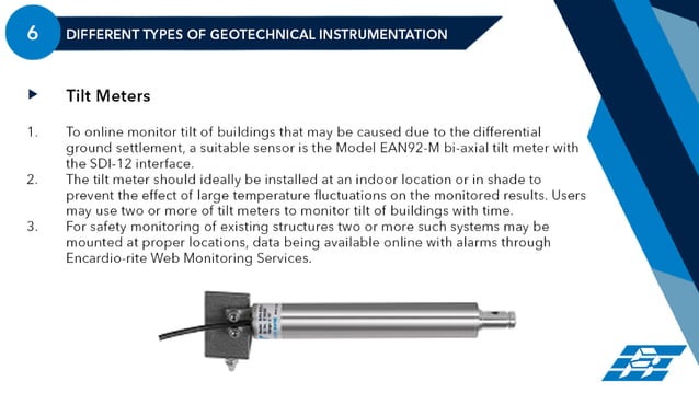 Geotechnical Instrumentation & Monitoring: Services & Types | PPT