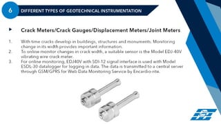Geotechnical Instrumentation & Monitoring: Services & Types | PPT