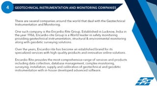 Geotechnical Instrumentation & Monitoring: Services & Types | PPT