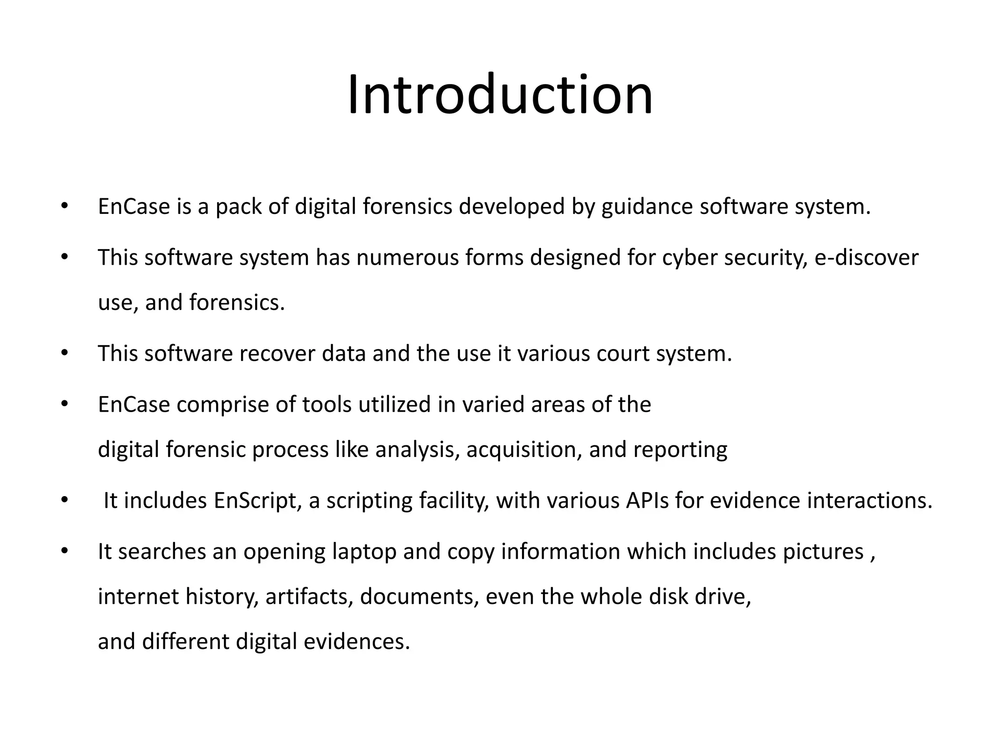 Encase Forensic | PPTX