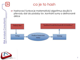 Použití hashsetů v EnCase Forensic v7 | PPTX