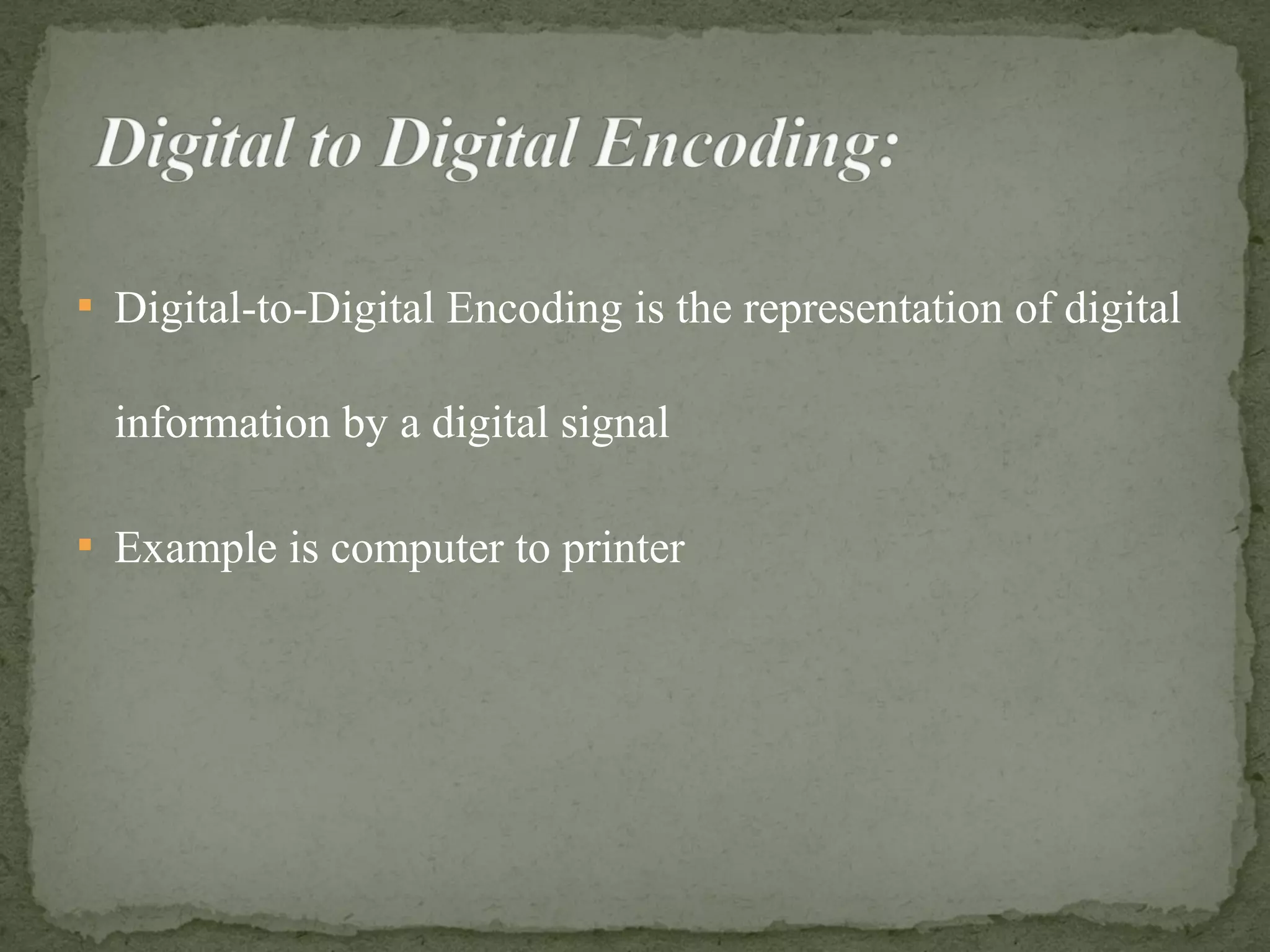 Encoding Techniques | PPT