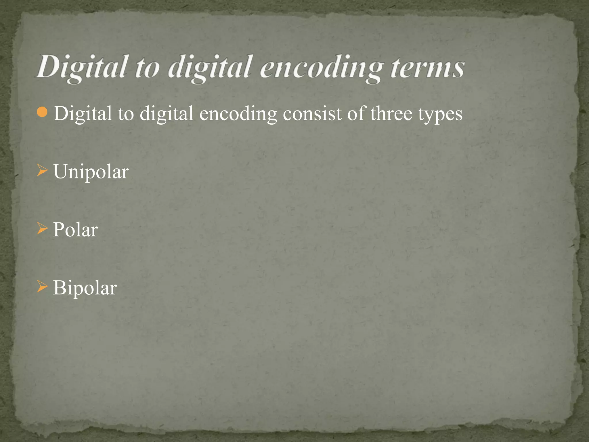 Encoding Techniques | PPT