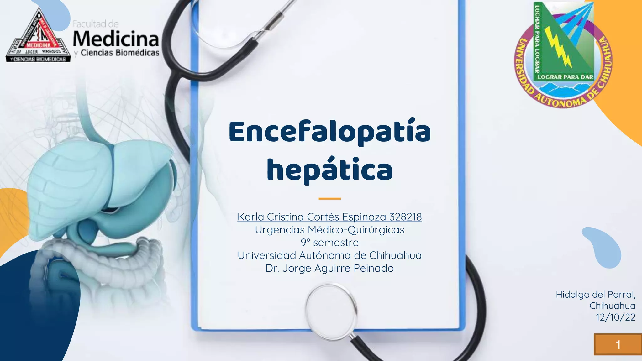 ENCEFALOPATÍA HEPÁTICA ,CIRROSIS HEPÁTICA Y ASCITIS.pptx