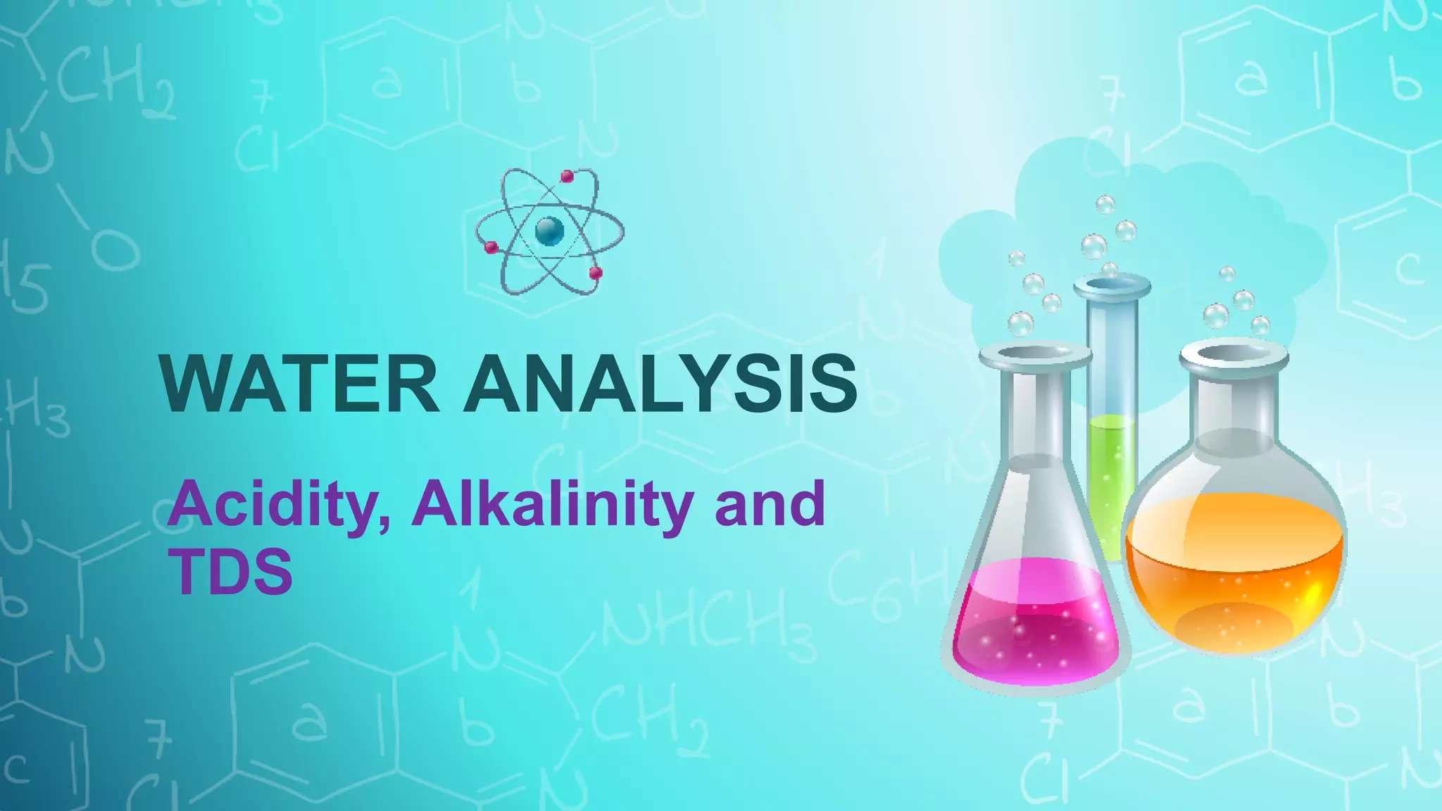 Analysis of Alkalinity Acidity and TDS in water sample | PPT