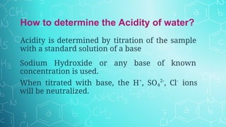 Analysis of Alkalinity Acidity and TDS in water sample | PPT