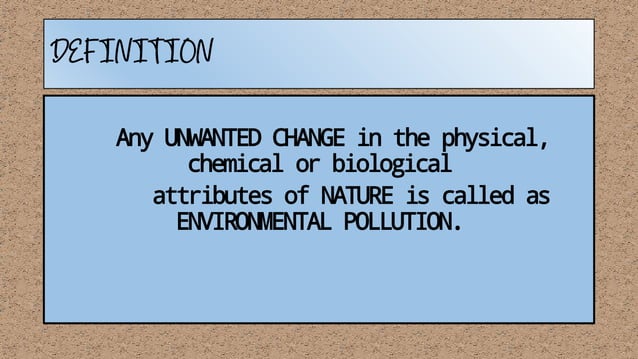 Environmental pollution. ppt | PPT