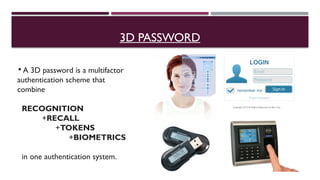 3d password ppt presentation innovative idea | PPTX