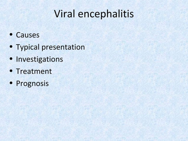 Encephalitis | PPT