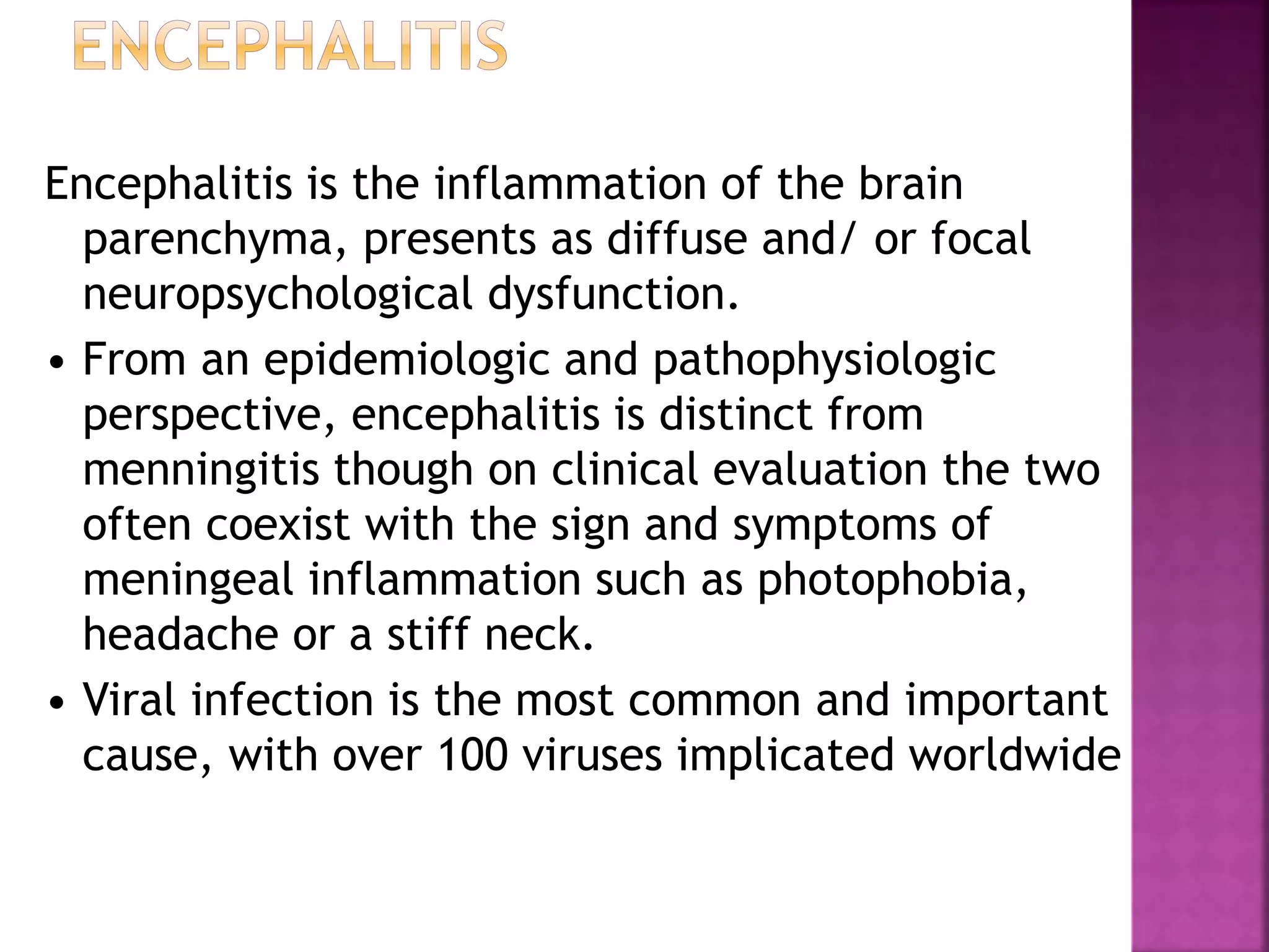 Viral Encephalitis | PPTX