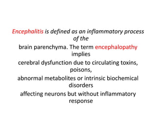 Encephalitis | PPTX