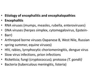 Encephalitis | PPTX