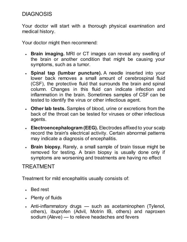 Encephalitis | PDF