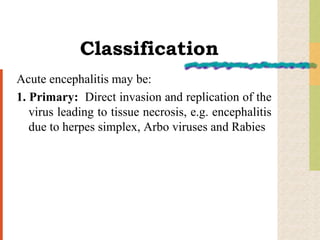 Encephalitis among children, Child Health Nursing | PPTX