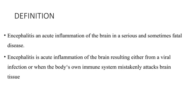 encephalitis.pptx bsc nursing students med surg | PPTX