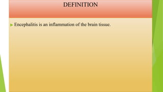 encephalitis, definition, causes and risk factors, medical and nsg ...