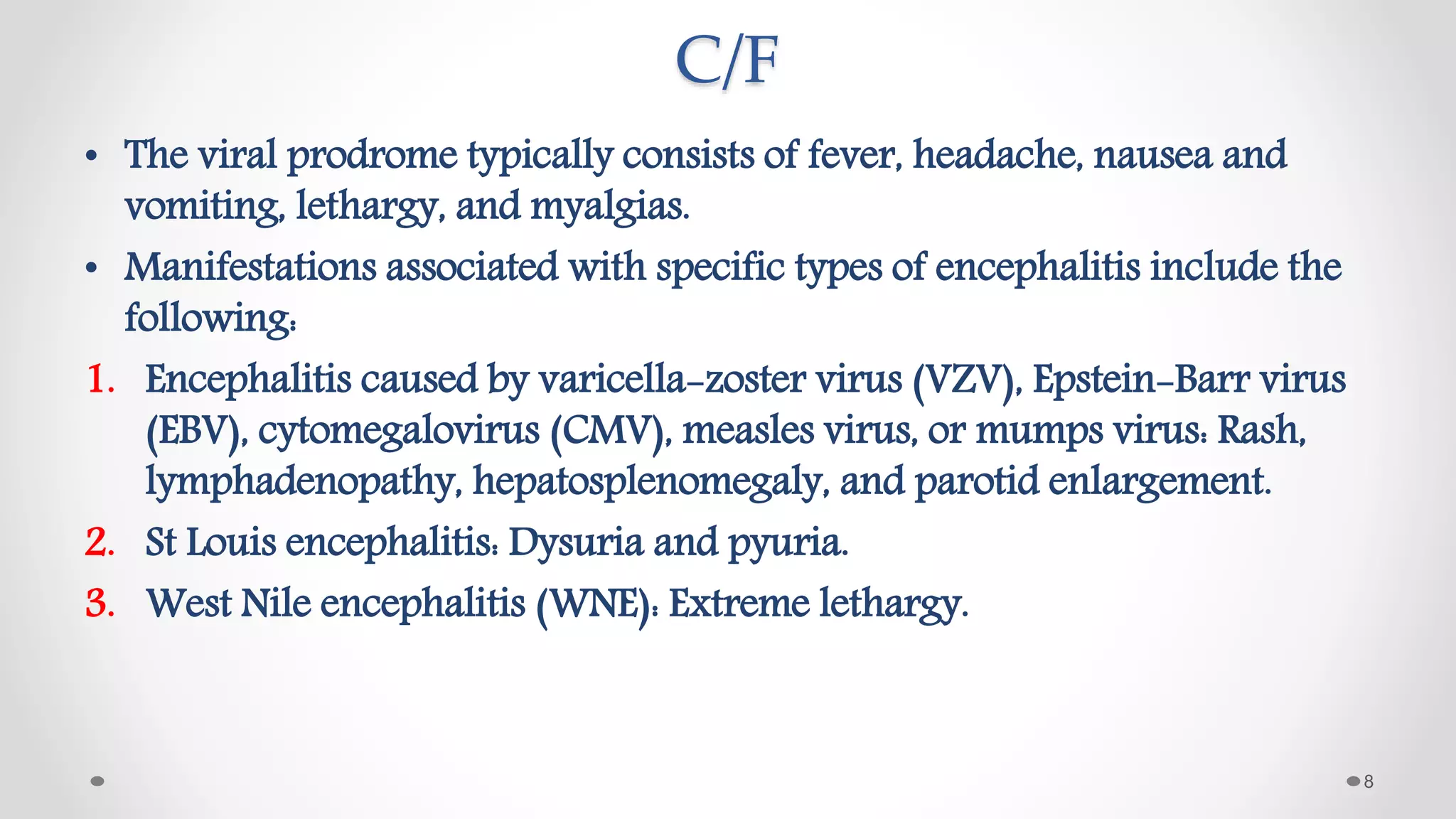 Encephalitis | PPTX