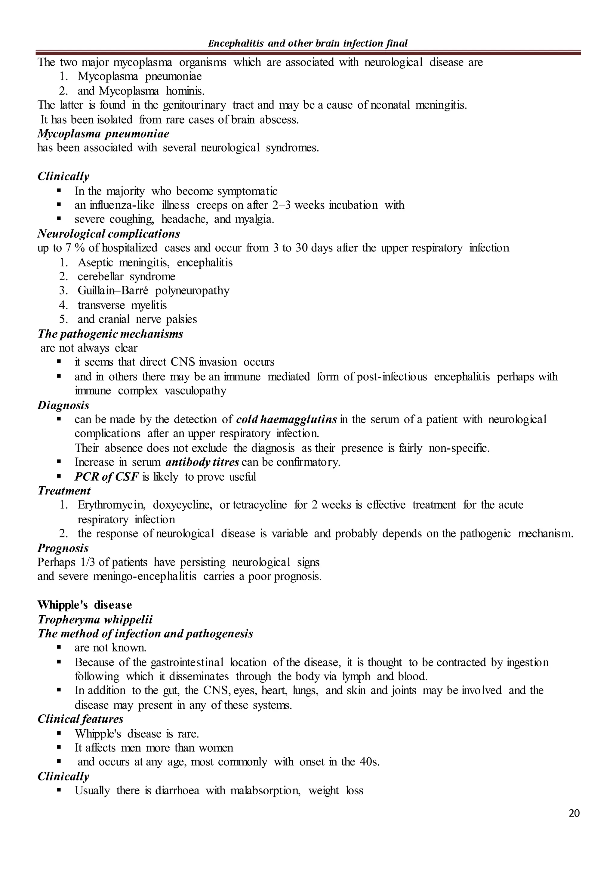 Encephalitis and other brain infection final (autosaved) | DOCX