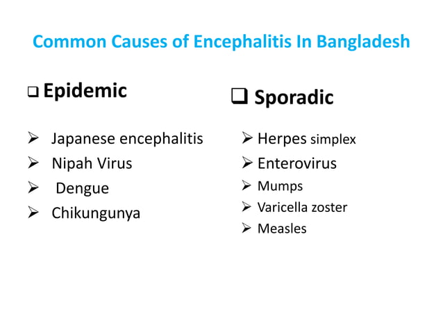 Encephalitis Overview | PPT