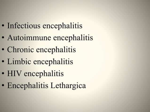 Encephalitis | PPTX