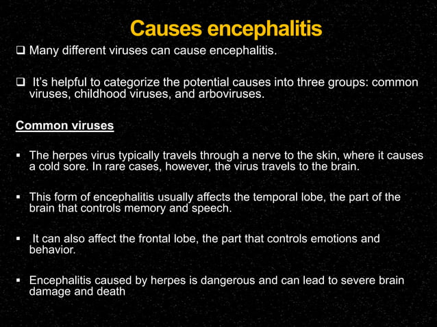 Encephalitis explanation | PPT