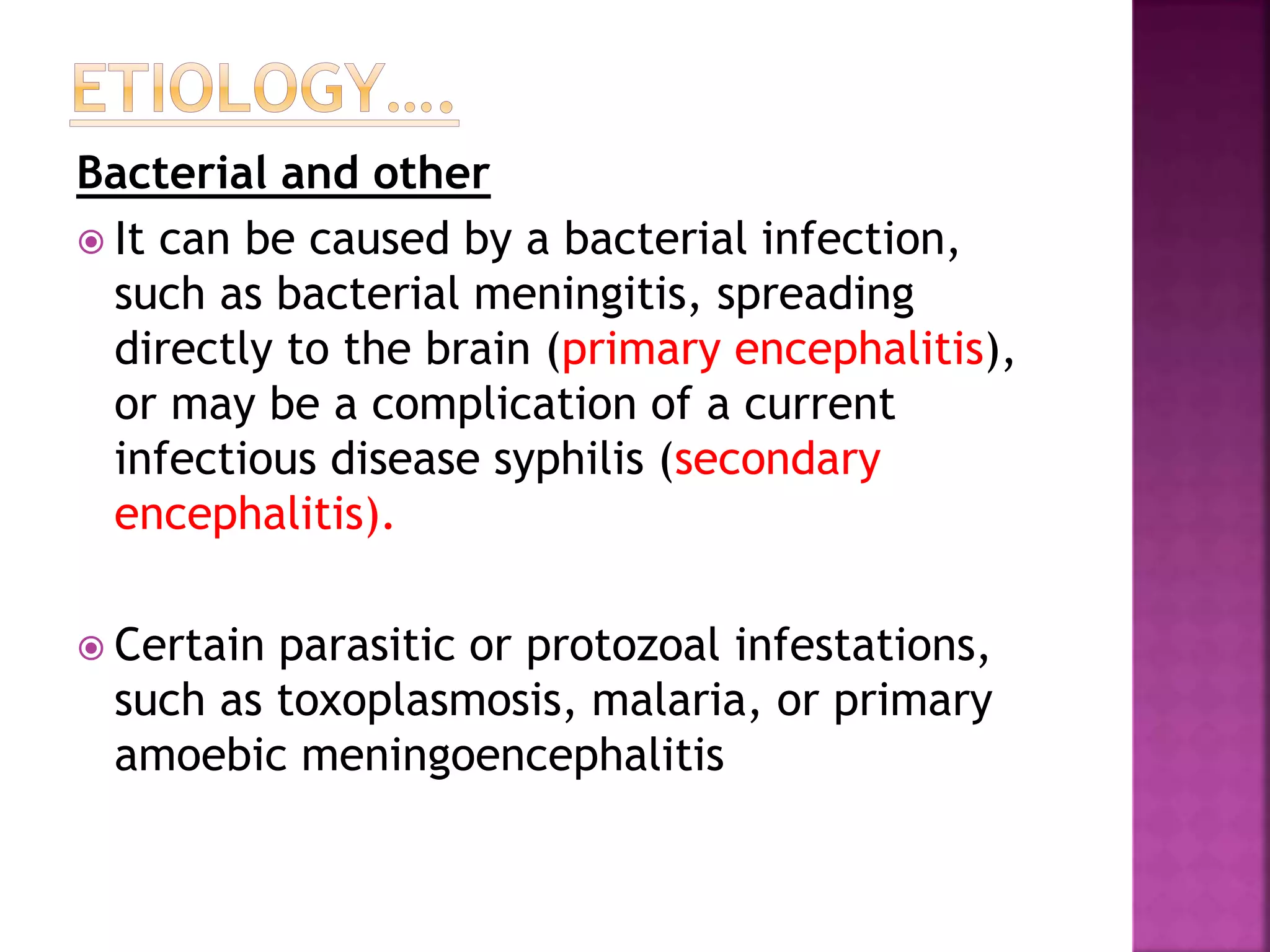 Encephalitis meningitis | PPTX
