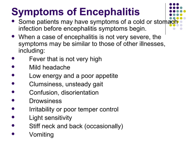Encephalitis ppt | PPT