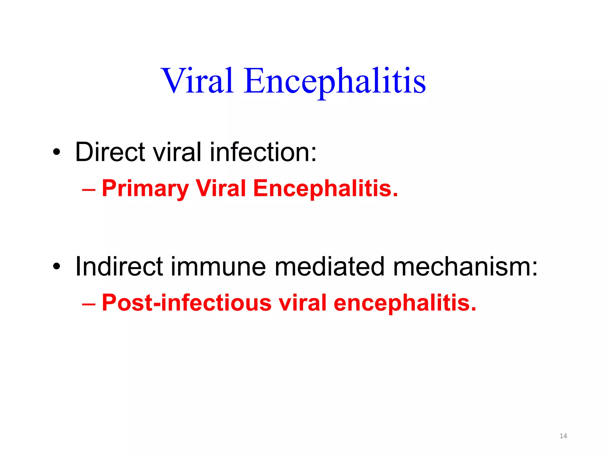 Encephalitis ppt | PPTX