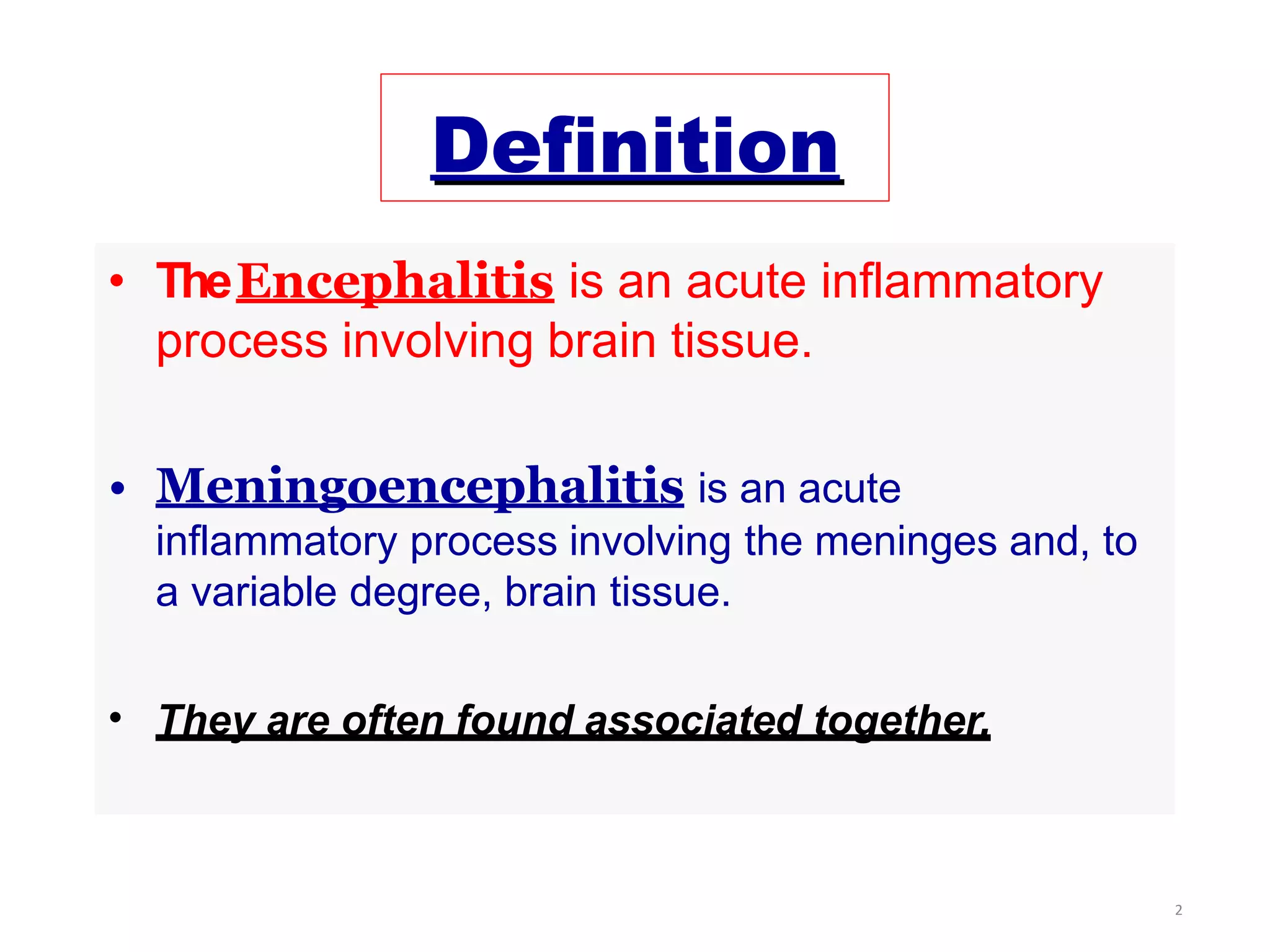 Encephalitis ppt | PPTX