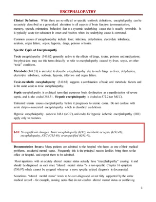 Encephalopathy | PDF