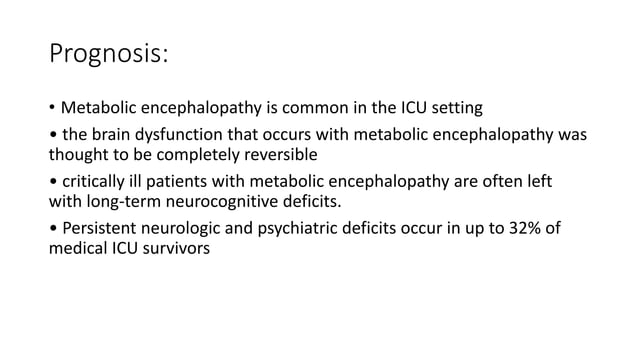 ENCEPHALOPATHY | PPTX | Digestive Disorders | Diseases and Conditions