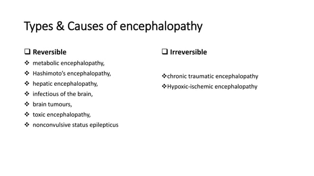 ENCEPHALOPATHY | PPTX