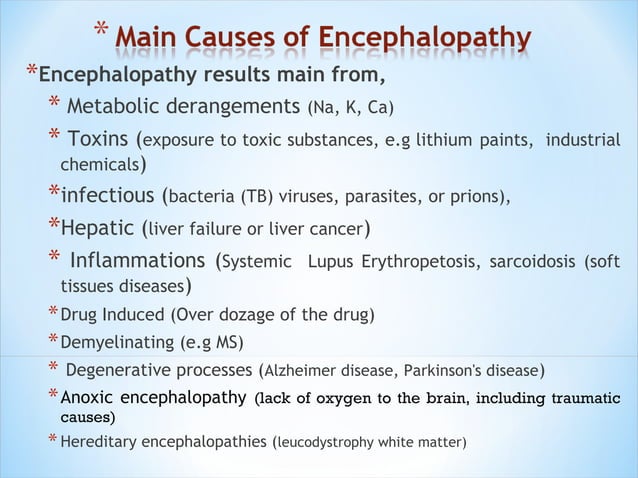 Encephalopathy with EEG based Grading | PPT | Brain and Nervous System ...