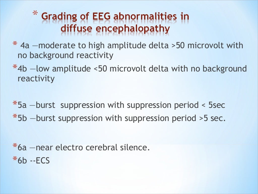 Encephalopathy with EEG based Grading