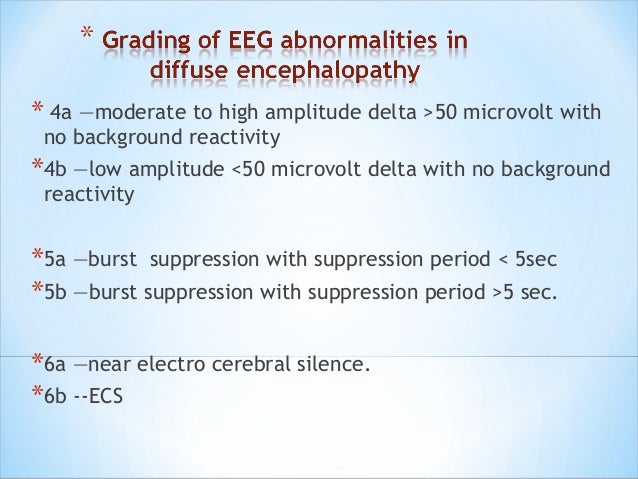 Encephalopathy with EEG based Grading