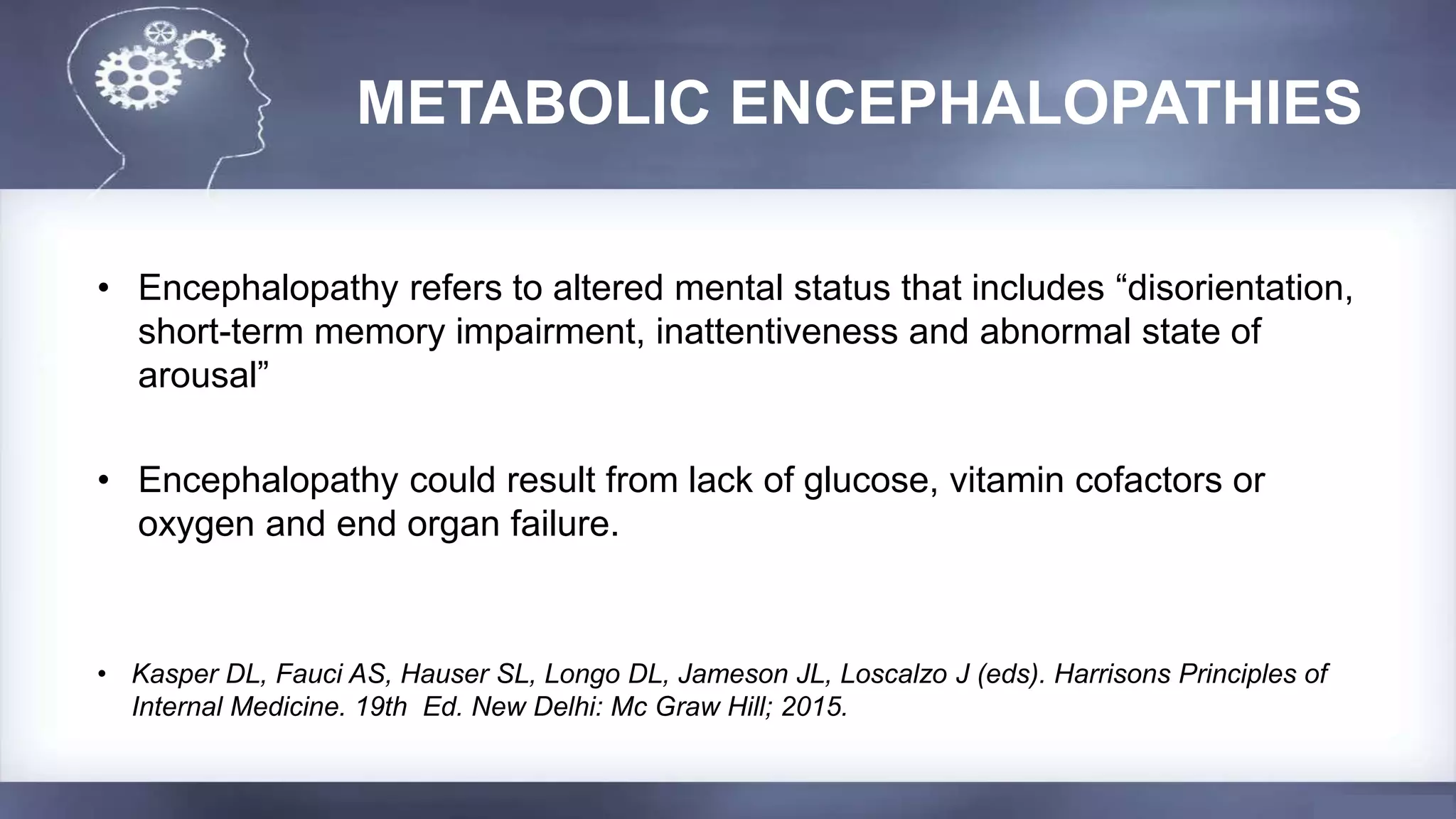 Encephalitis & Encephalopathies | PPTX