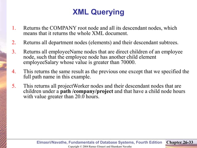 database management system navathe chapter 26 | PPT