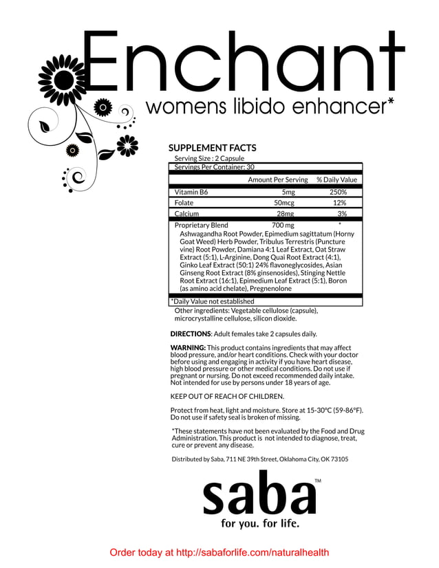 Enchant Women's Libido Enhancer | PDF