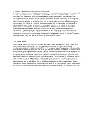 Enclave bananero y hitos de honduras | DOCX