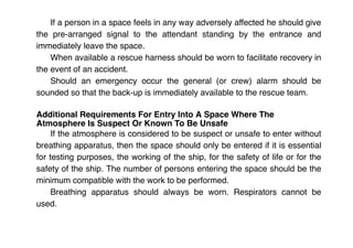 Enclosed space entry procedures | PDF