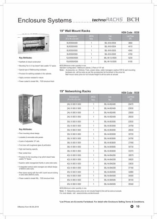 Enclosure Price List | PDF