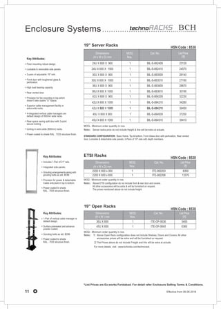 Enclosure Price List | PDF
